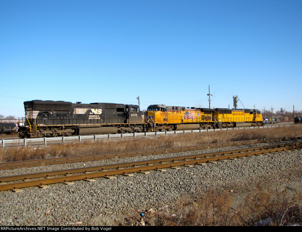 NS 2639; UP 5974 and 4386